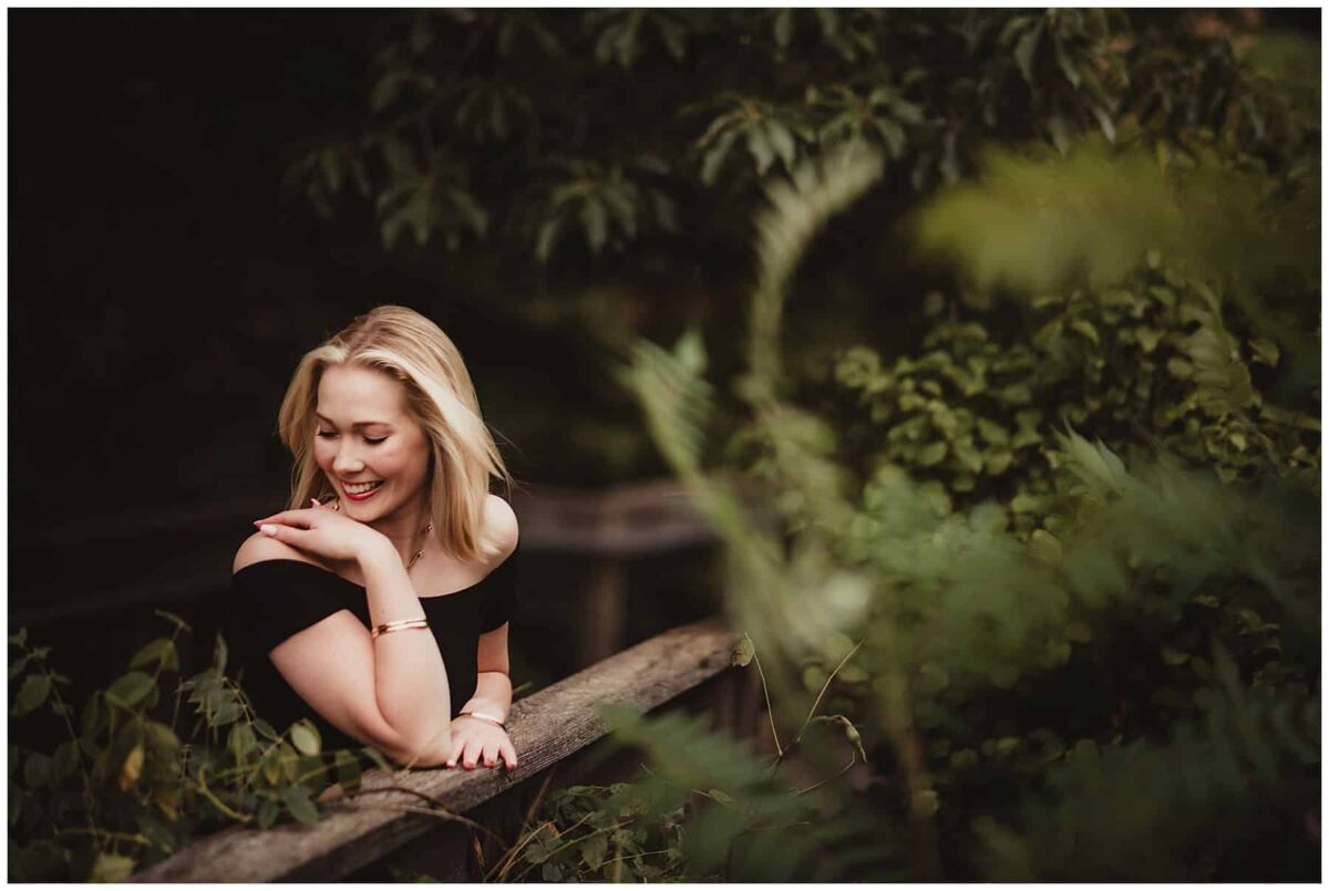 Fall Sunset Senior Session | Madison, WI Private Residence
